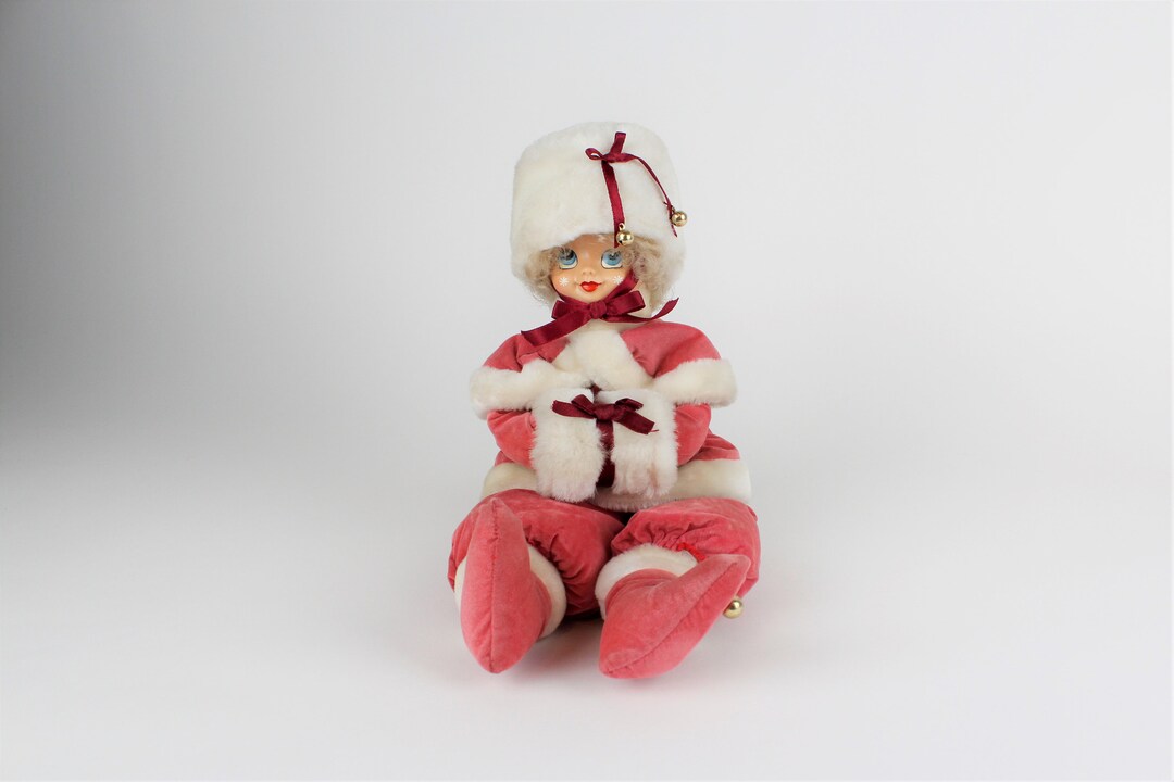 Brinn's Elf Clown Doll Dressed for Winter Holiday Pixie - Etsy