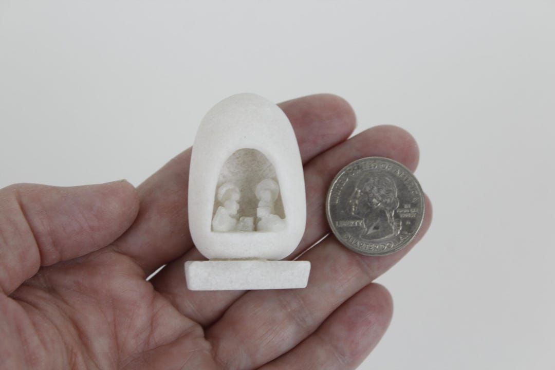 Alabaster Miniature Egg Shaped Nativity Hand Carved Peru - Etsy