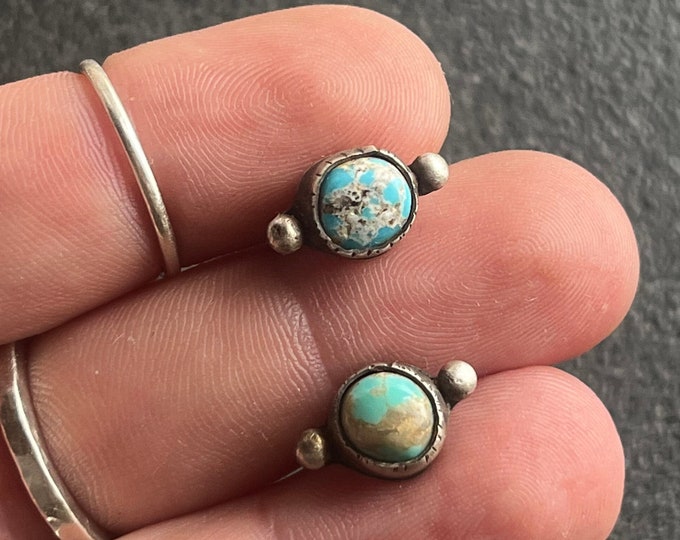 Studded Turquoise Drops - Etsy