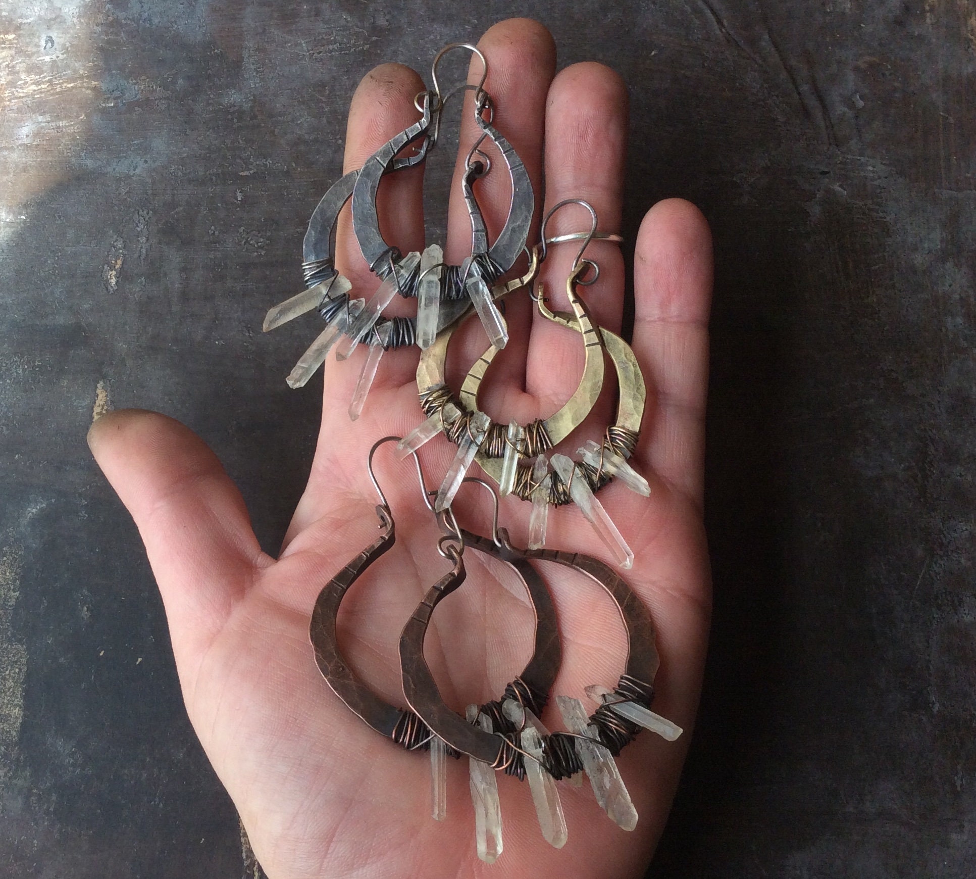 Crystal Queen Hoops | Etsy