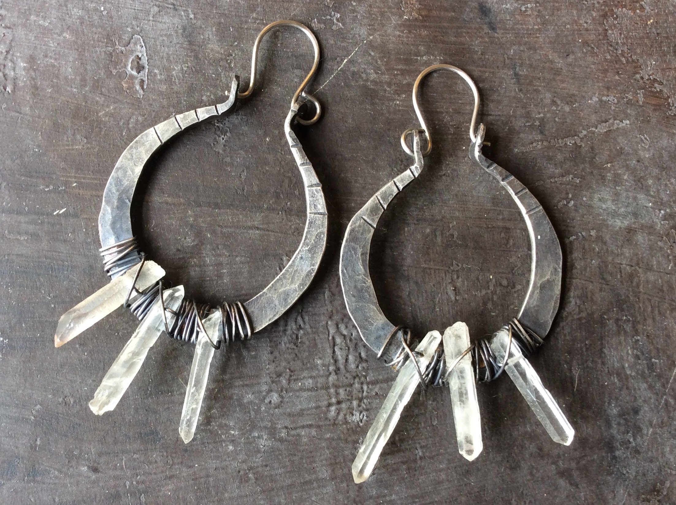 Crystal Queen Hoops | Etsy