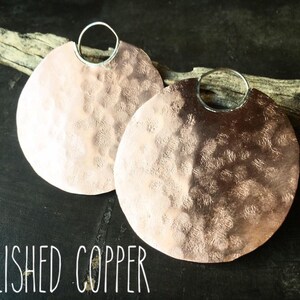 Hammered Shield Hoops - Etsy
