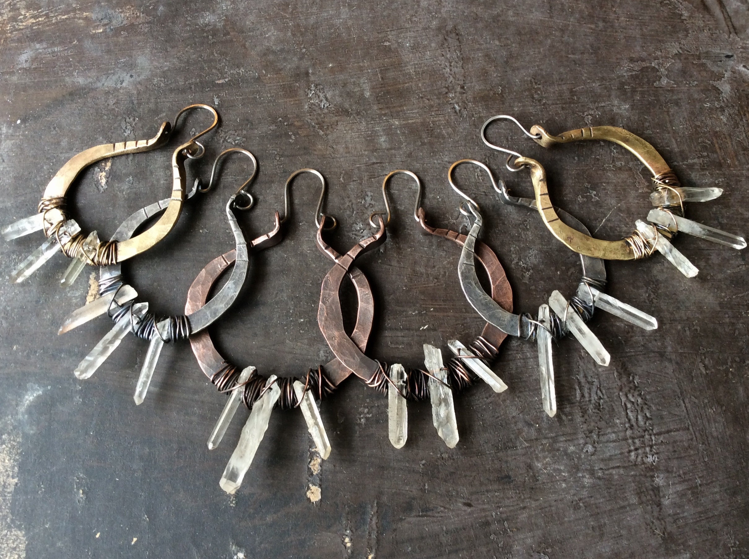 Crystal Queen Hoops | Etsy