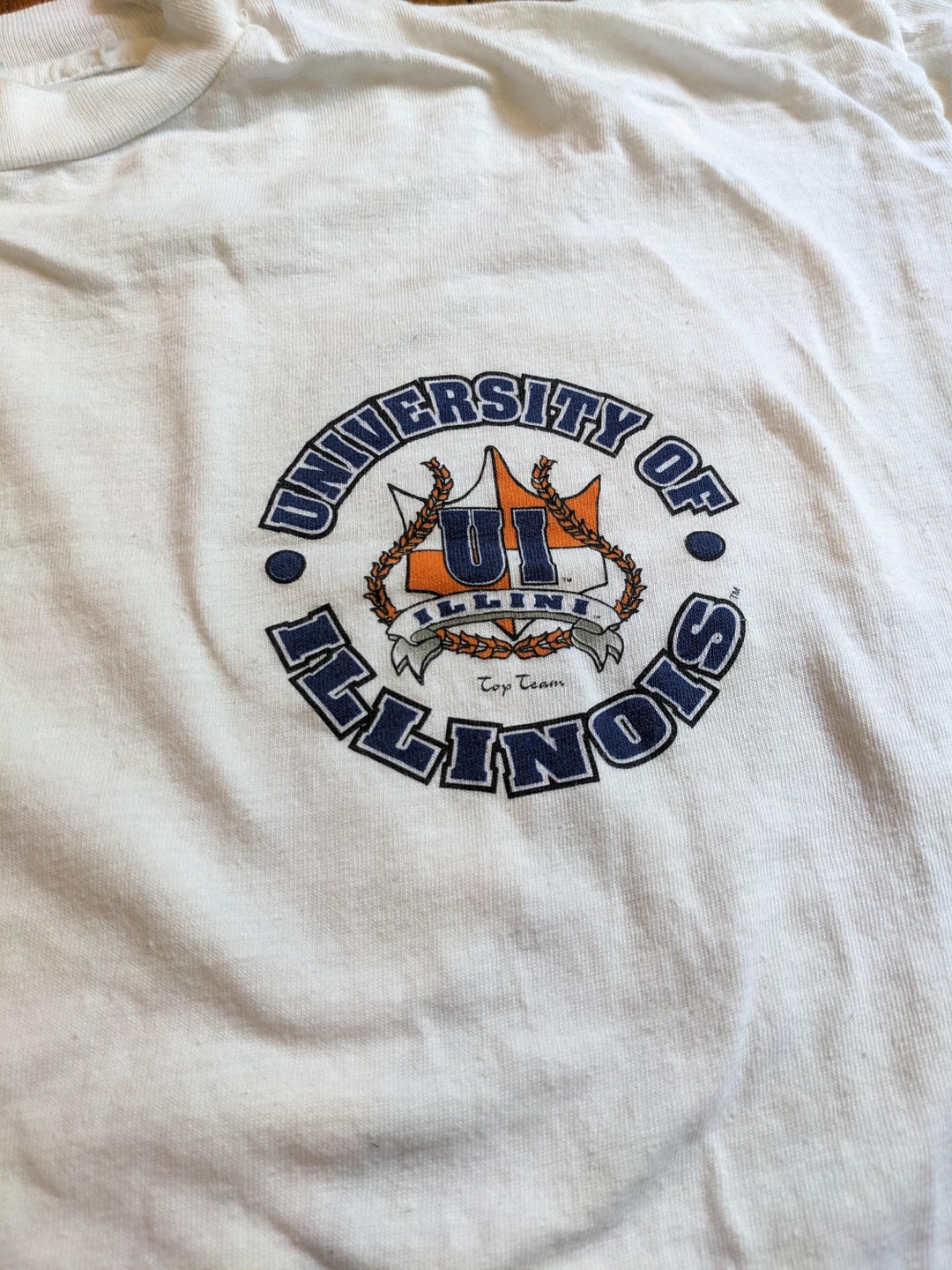Deadstock 80s 90s T-shirt University of Illinois Crest XL - Etsy