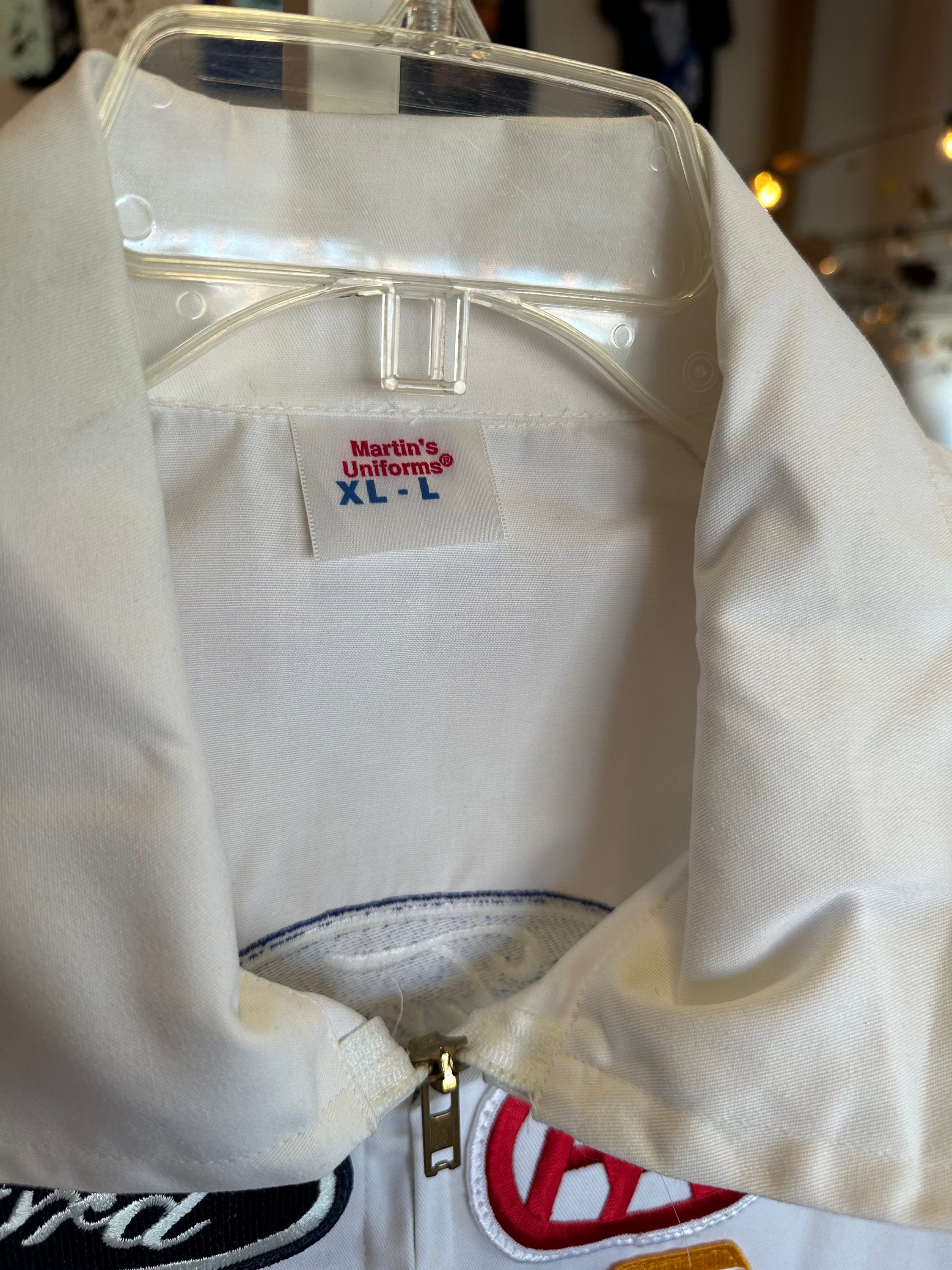 Unique White Racing Pit Crew Coveralls With Patches LARGE - Etsy