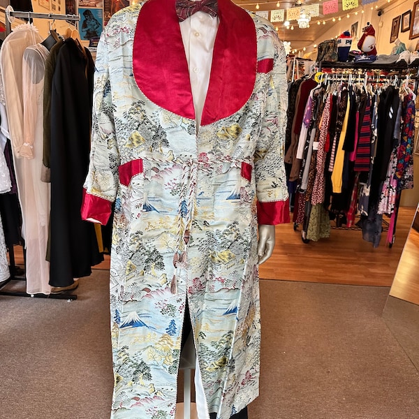 Vintage Japanese Smoking Jacket - Etsy