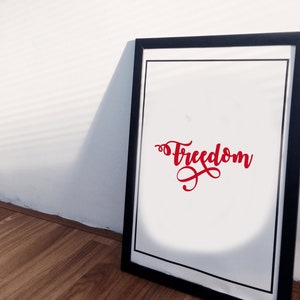 Freedom, Freedom SVG, Freedom Sign, Freedom Cut File, Freedom Wall Art ...