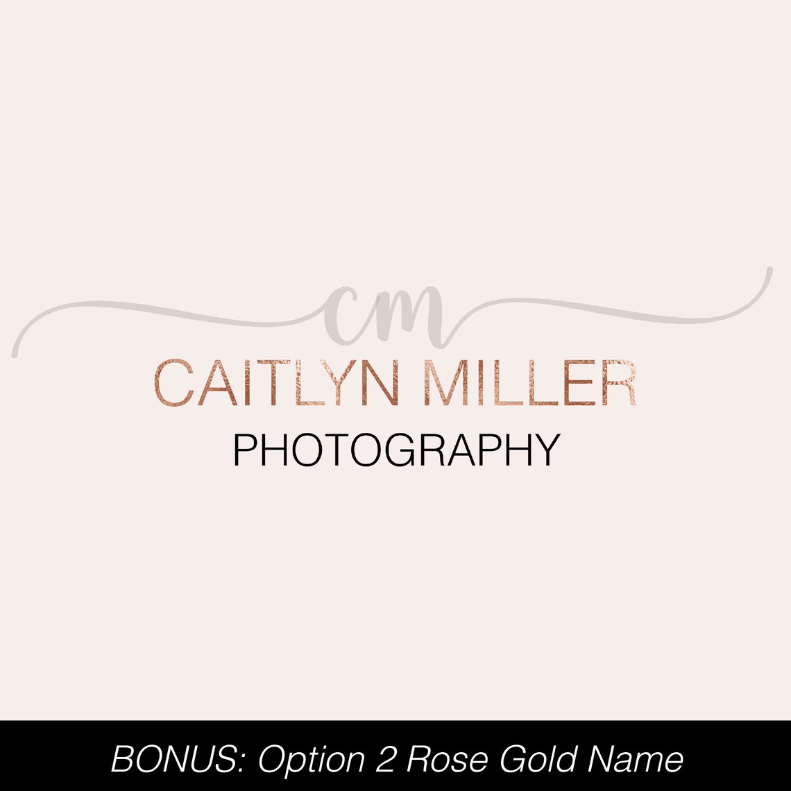 Watermark Logo for Photography, DIY Template, Watermark Logo Design ...