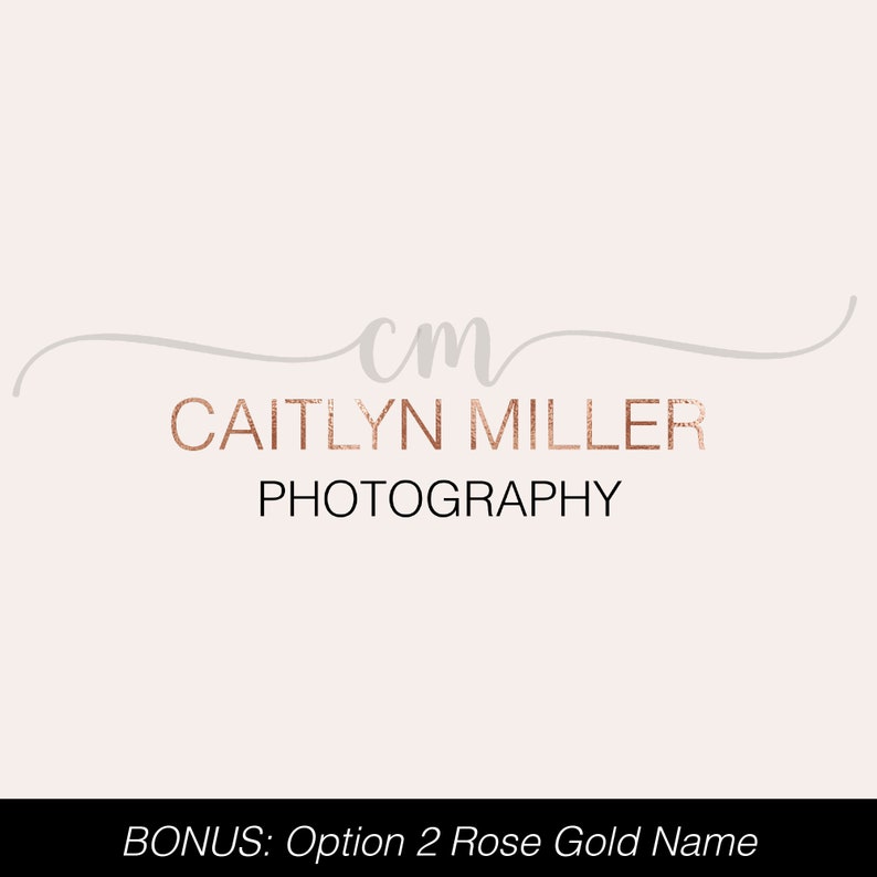 Watermark Logo for Photography, DIY Template, Watermark Logo Design ...