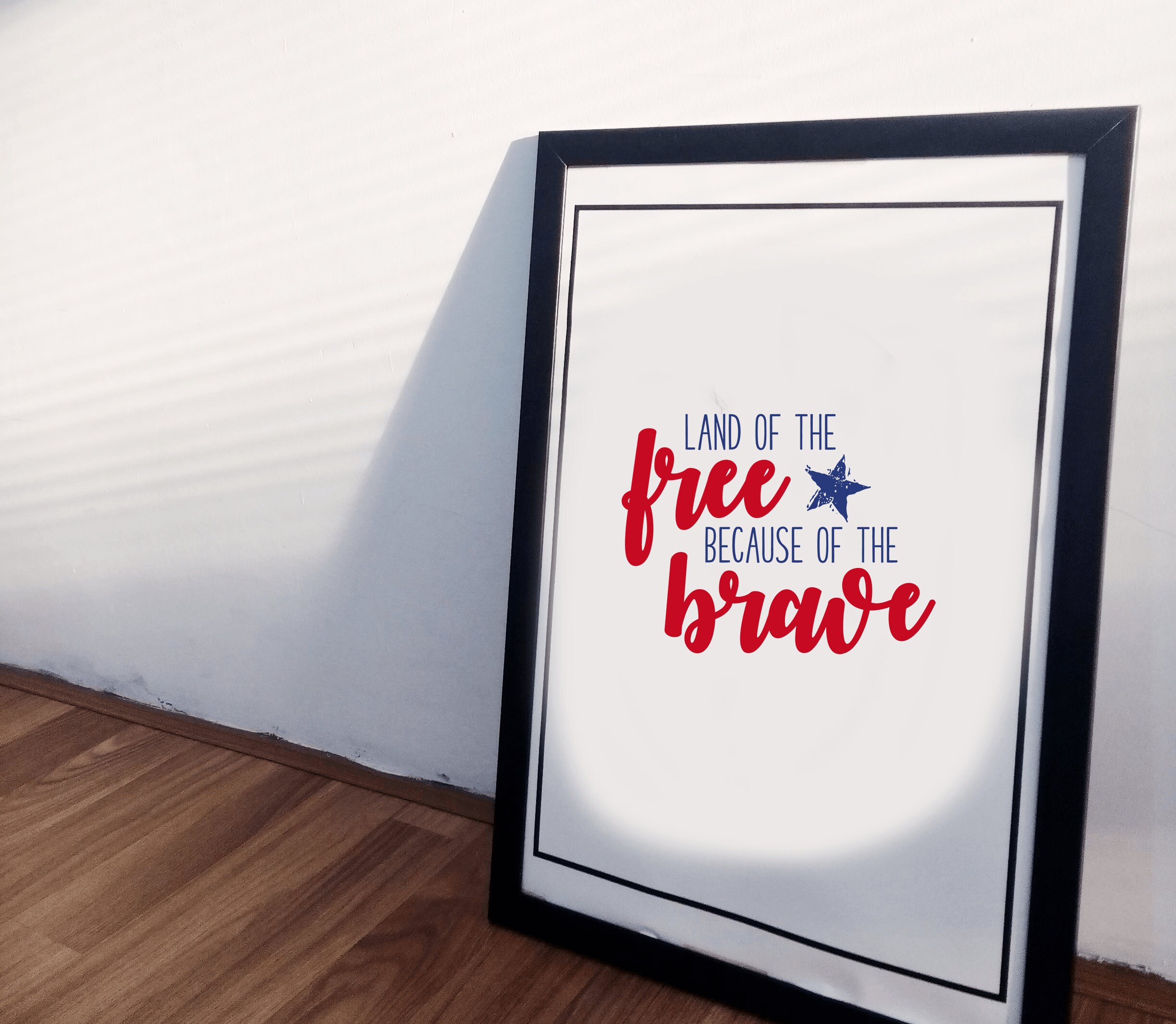 Land of the Free Because of the Brave, Patriotic SVG, 4th of July ...