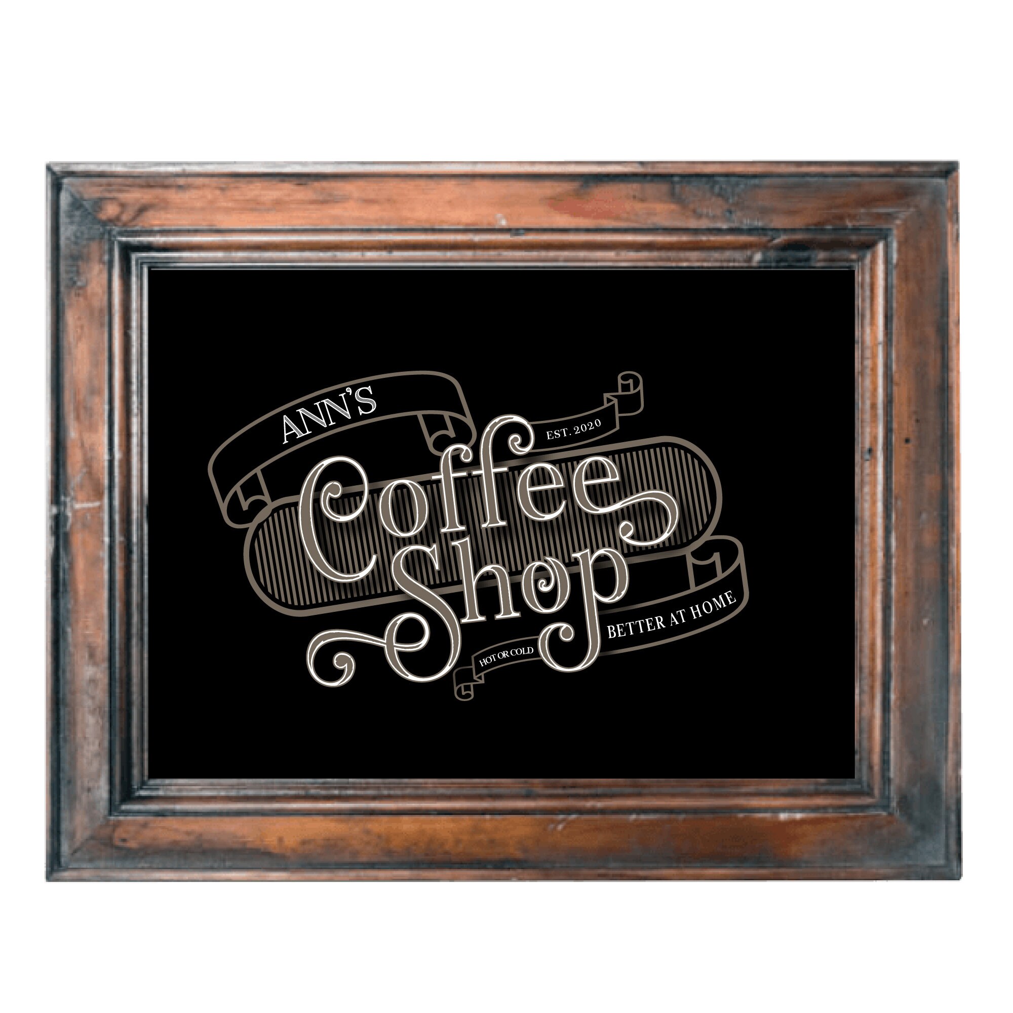 Vintage Coffee Shop Sign SVG, Mom's Coffee Shop, SVG Cut File, Coffee ...