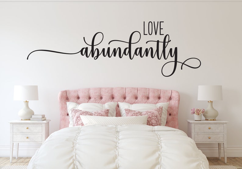 Love Abundantly, Over the Bed Wall Art, Printable Wall Art, Love ...