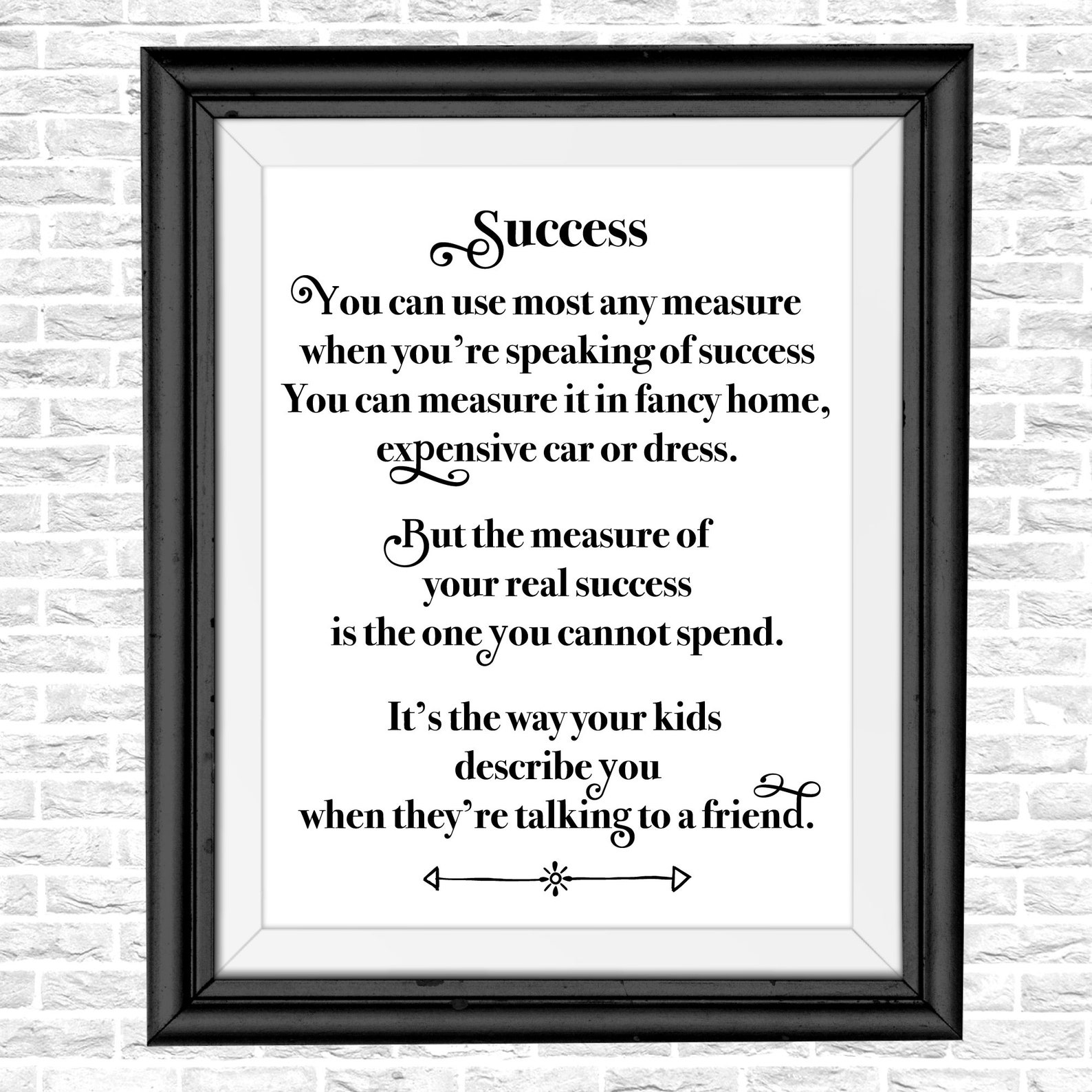Success Poster, Success Poem, Success Quotes, Success Wall Art, Success ...