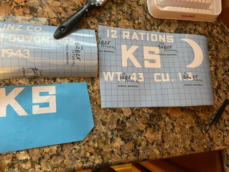 WWII WW2 US Army K Ration Box Stencil and Plans - Etsy