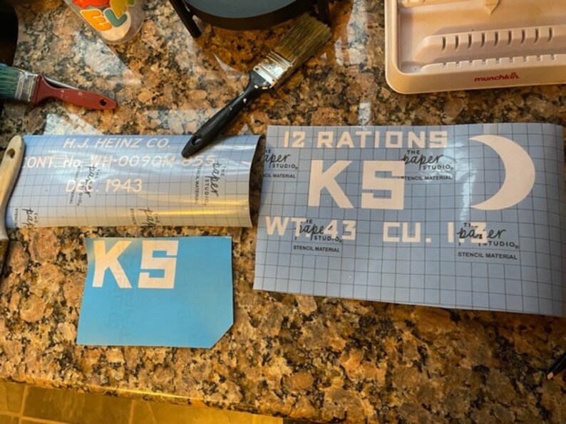 WWII WW2 US Army K Ration Box Stencil and Plans - Etsy