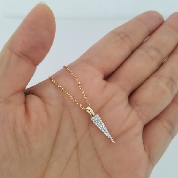 Spike Charm Necklace - Etsy