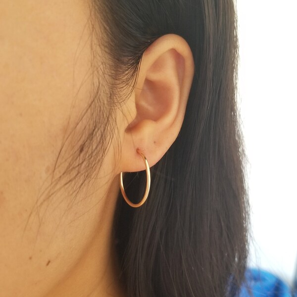 Endless Hoop Earring - Etsy