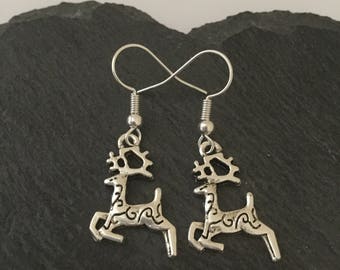 Reindeer earrings | Etsy