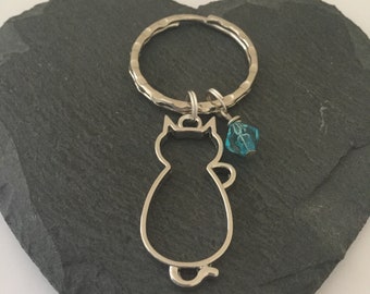 Cheese Tabby Cat Keychain - Etsy