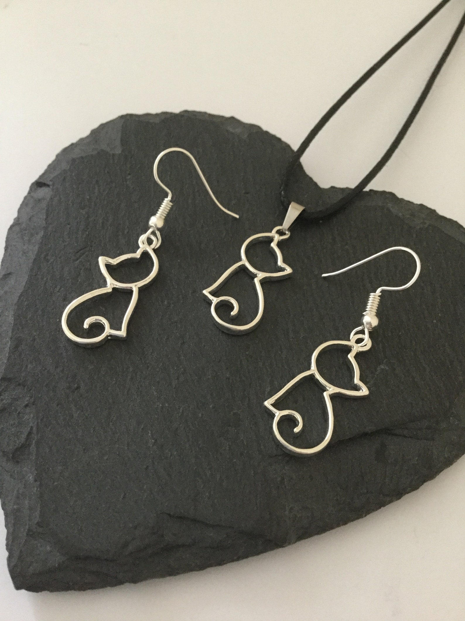 Cat Jewellery Set / Animal Jewellery Set / Cat Jewellery / Cat - Etsy UK