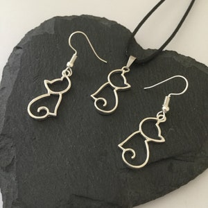 Cat Jewellery Set / Animal Jewellery Set / Cat Jewellery / Cat Lover ...