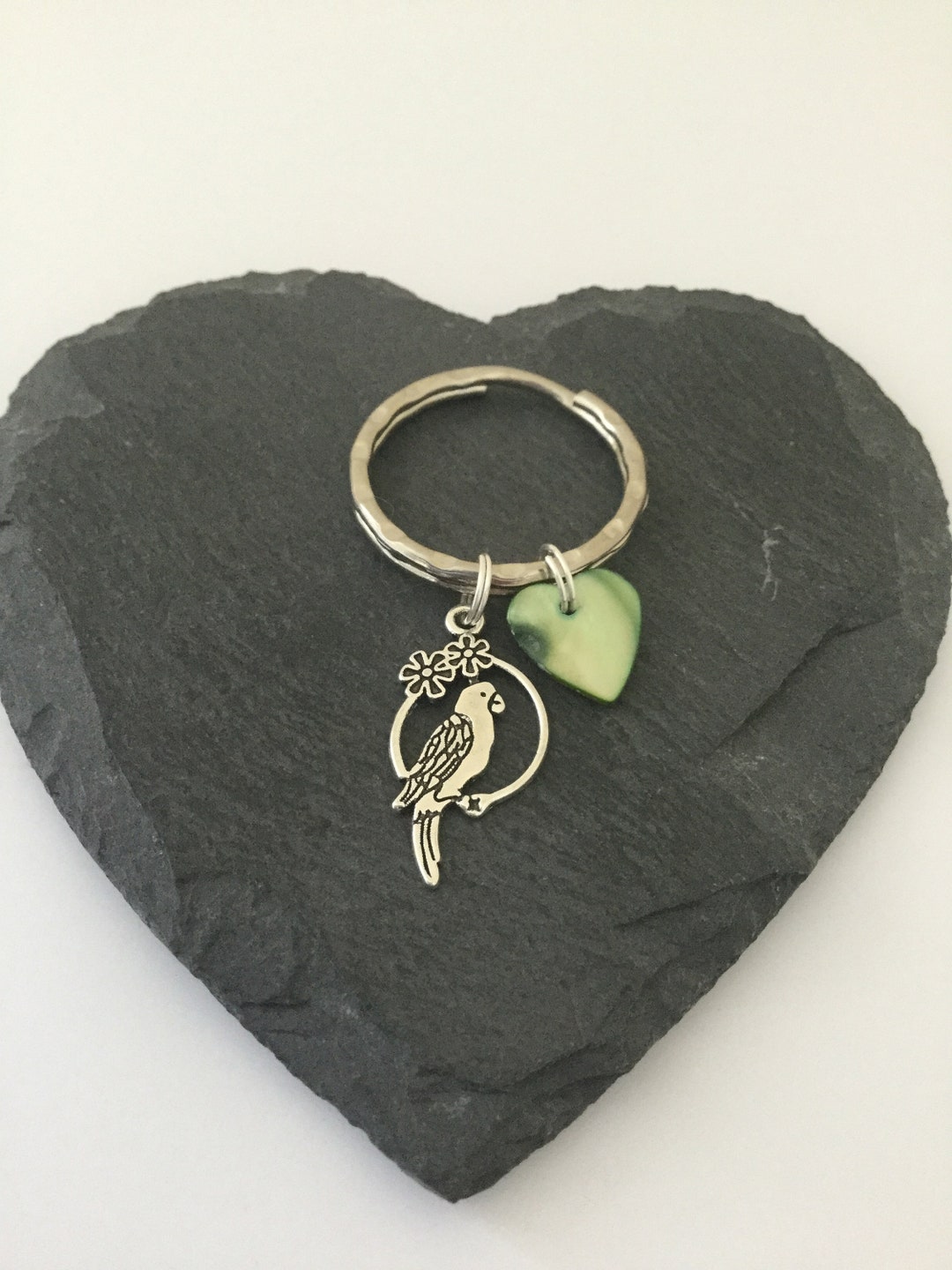 Parrot Keyring / Parrot Keychain / Parrot Gift / Bird Lover Gift ...