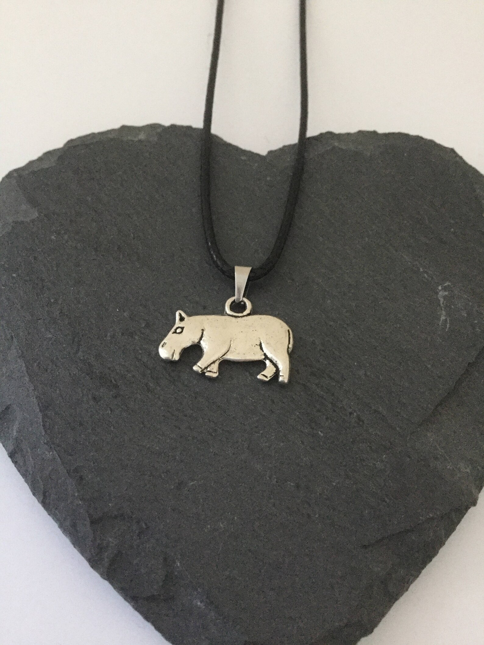 Hippo Necklace / Hippo Jewellery / Animal Necklace / Animal - Etsy
