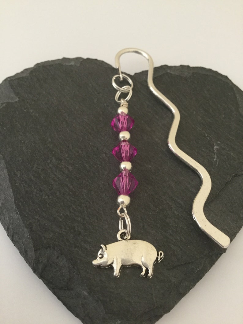 Pig Bookmark / Animal Bookmark / Animal Lover Gift / Bookmarks - Etsy