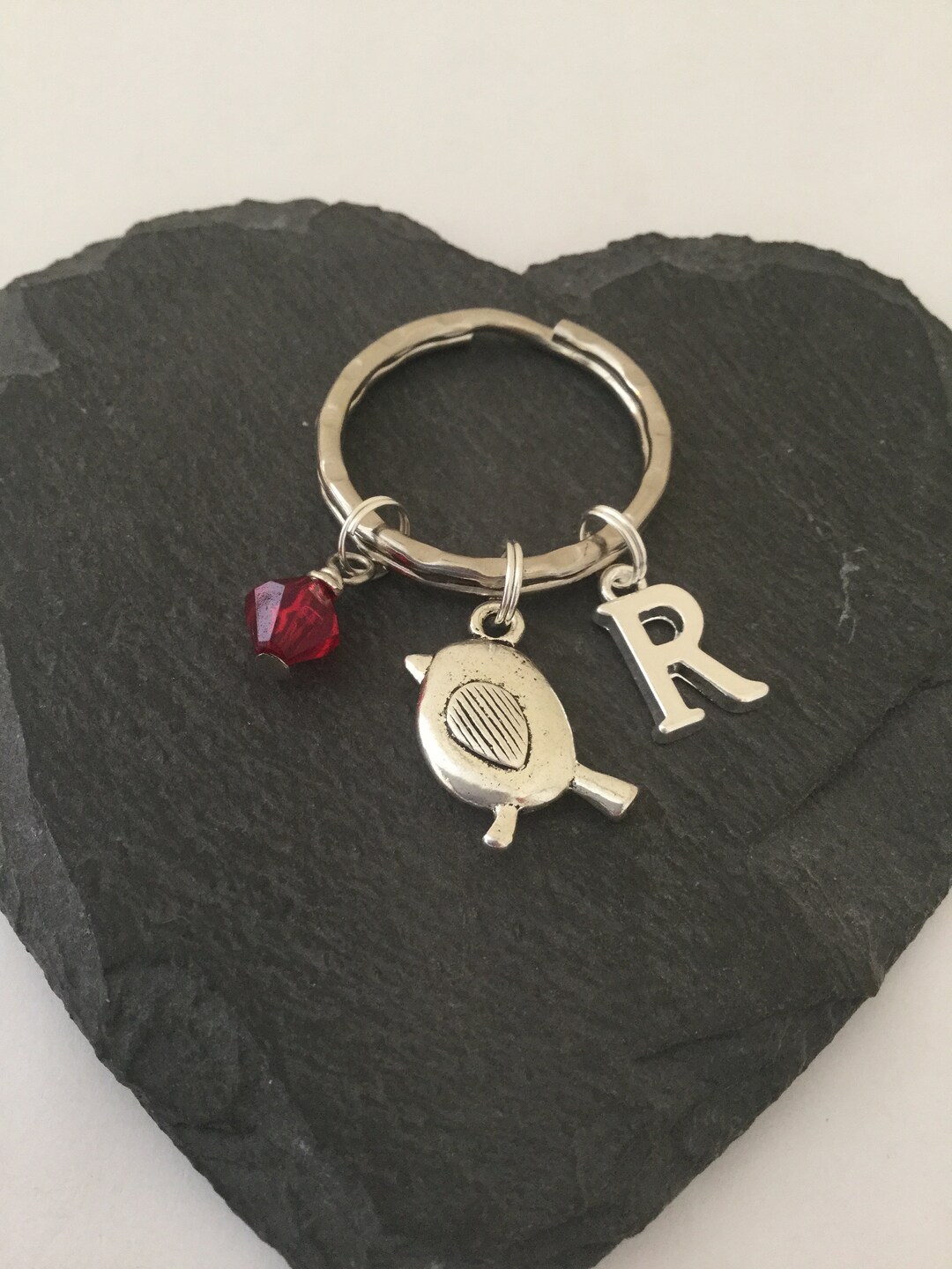 Robin Initial Keyring / Robin Keychain / Robin Gift / Personalised ...