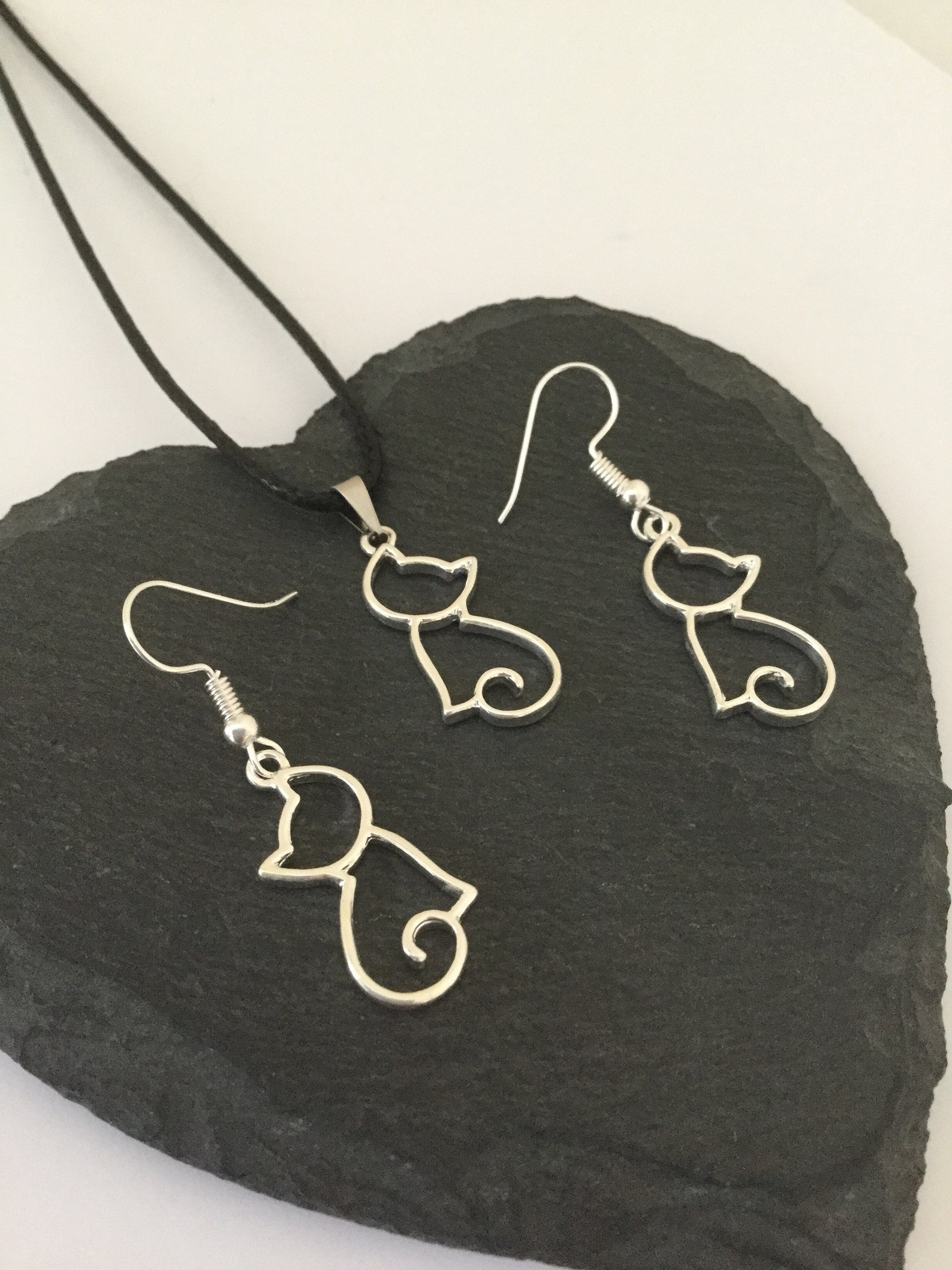 Cat Jewellery Set / Animal Jewellery Set / Cat Jewellery / Cat - Etsy UK