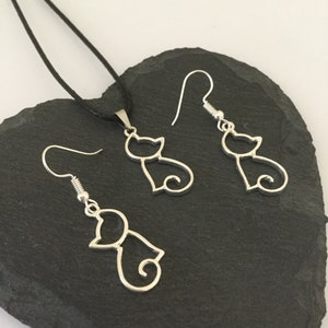 Cat Jewellery Set / Animal Jewellery Set / Cat Jewellery / Cat Lover ...