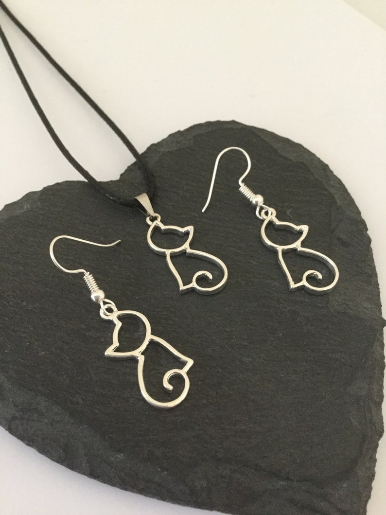 Cat Jewellery Set / Animal Jewellery Set / Cat Jewellery / Cat - Etsy UK