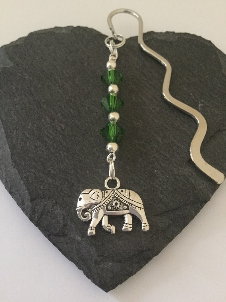 Signet éléphant / signet animal / cadeau amoureux des animaux - Etsy France