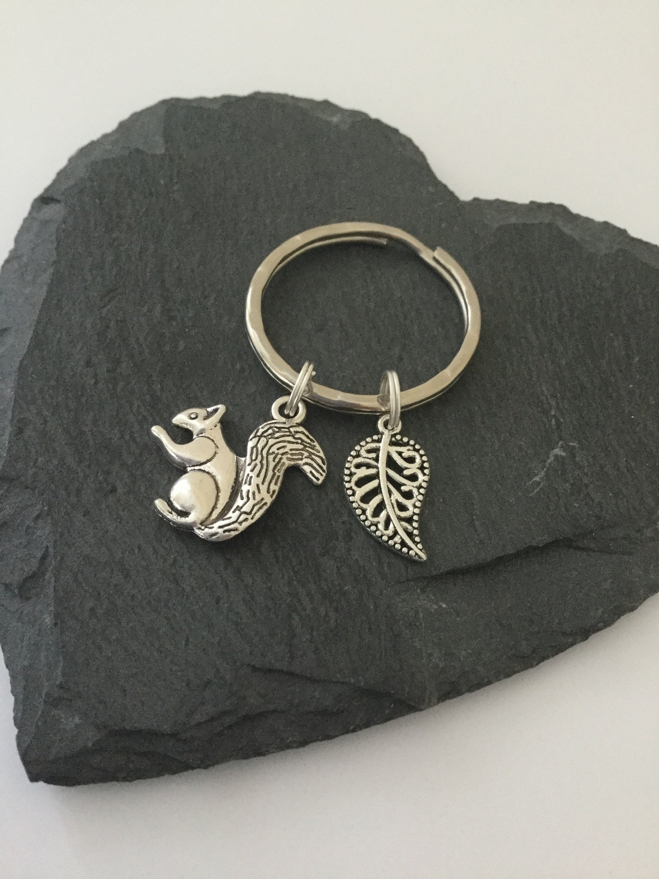 Squirrel Keyring / Squirrel Keychain / Wildlife Gift / - Etsy UK