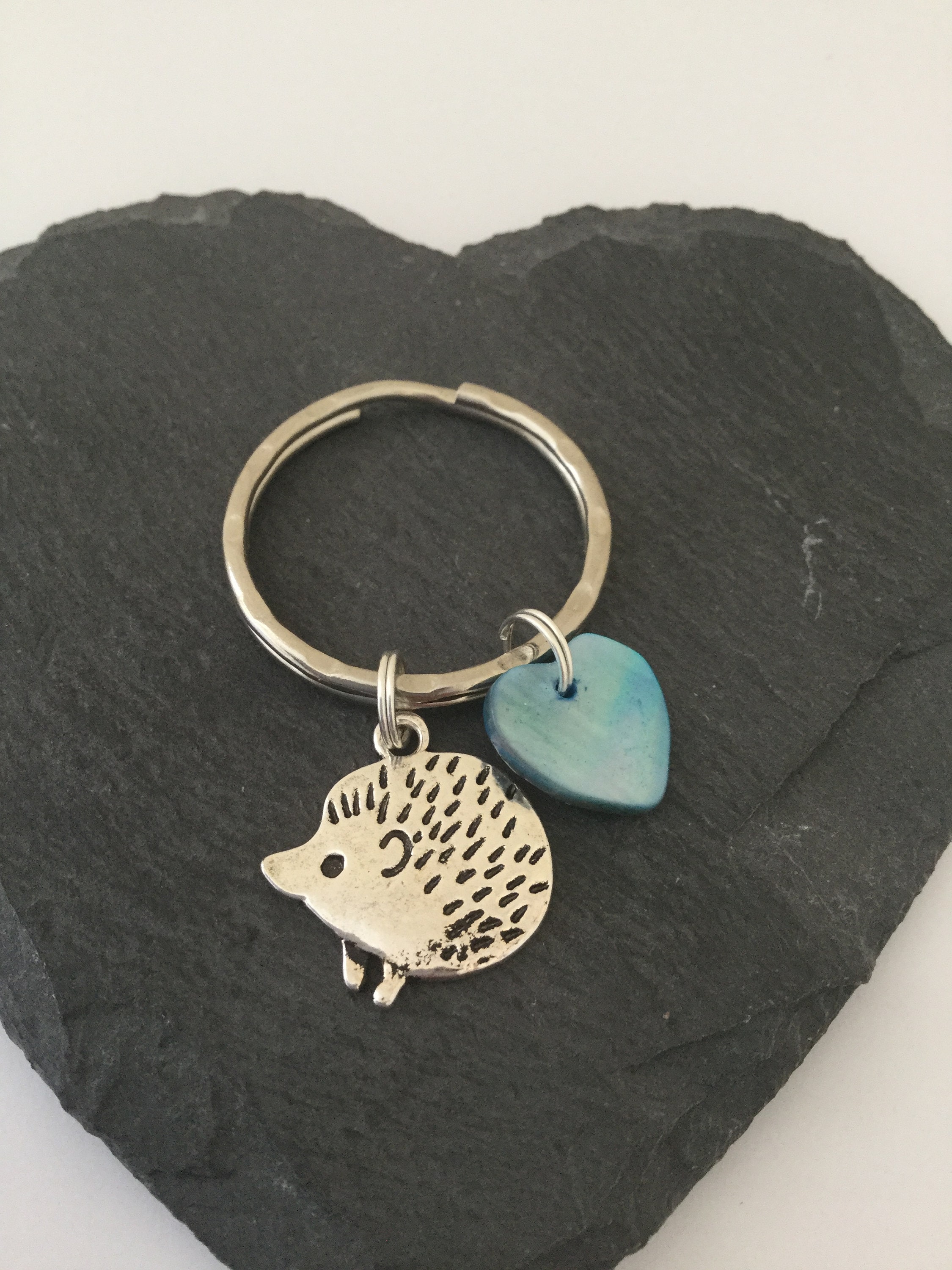Hedgehog keyring / hedgehog Keychain / hedgehog gift / animal | Etsy
