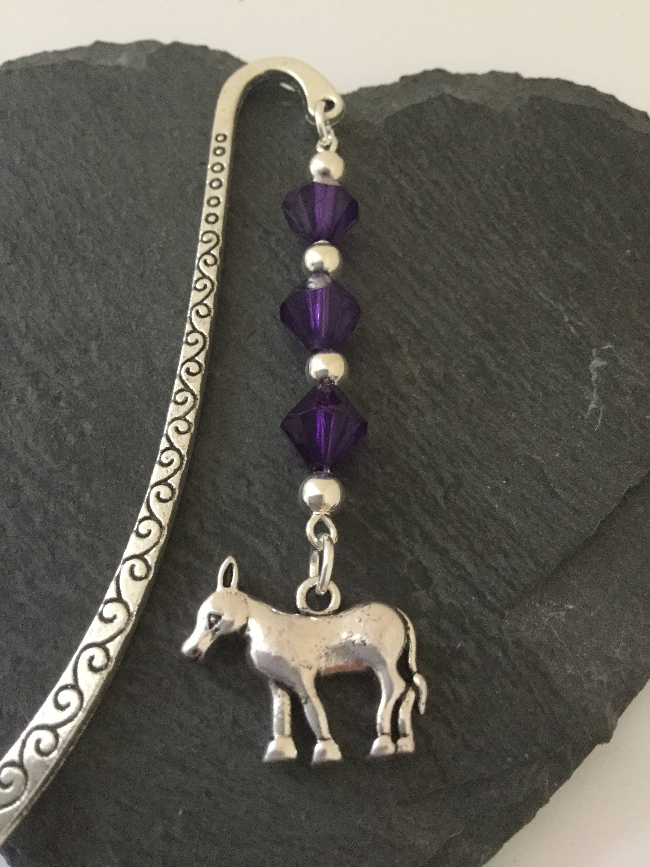 Donkey bookmark / animal bookmark / animal lover gift / | Etsy