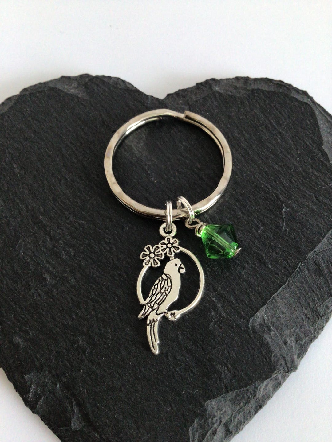 Parrot Keyring / Parrot Keychain / Parrot Gift / Bird Lover Gift ...