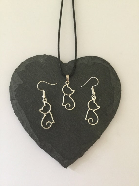 Cat Jewellery Set / Animal Jewellery Set / Cat Jewellery / Cat | Etsy