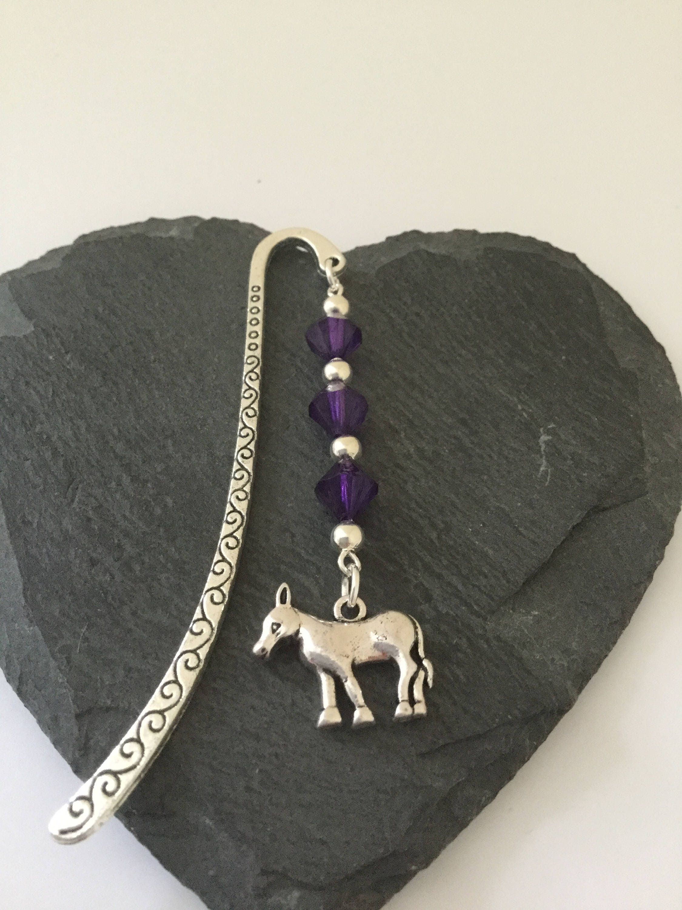 Donkey bookmark / animal bookmark / animal lover gift / | Etsy