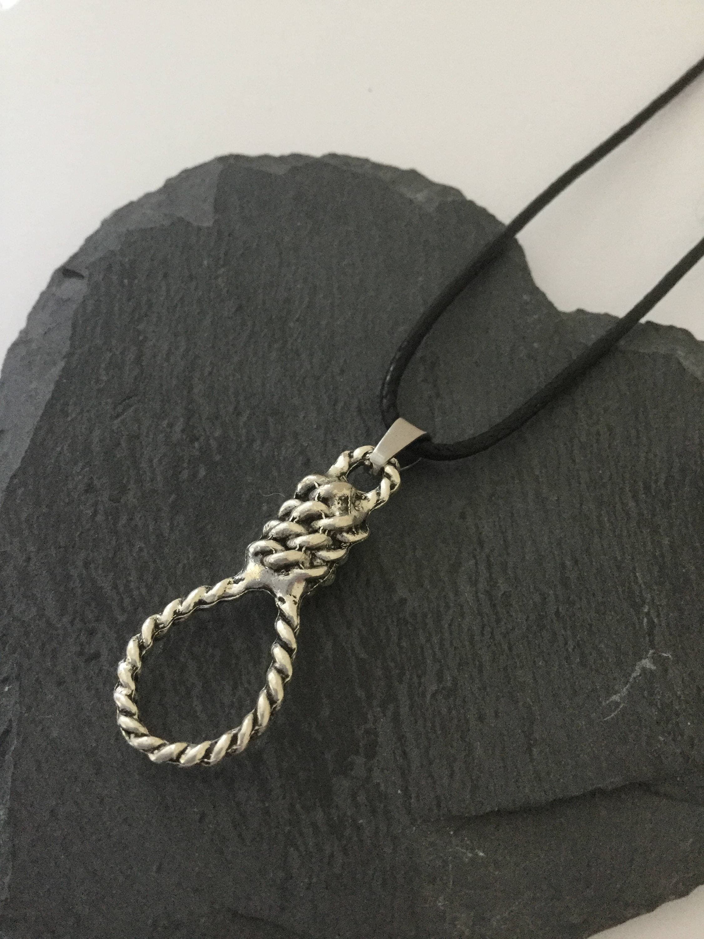 Hangmans Noose Necklace / Hangmans Noose Jewellery / Halloween - Etsy UK