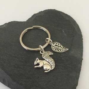 Squirrel Keyring / Squirrel Keychain / Wildlife Gift / Squirrel Gift ...
