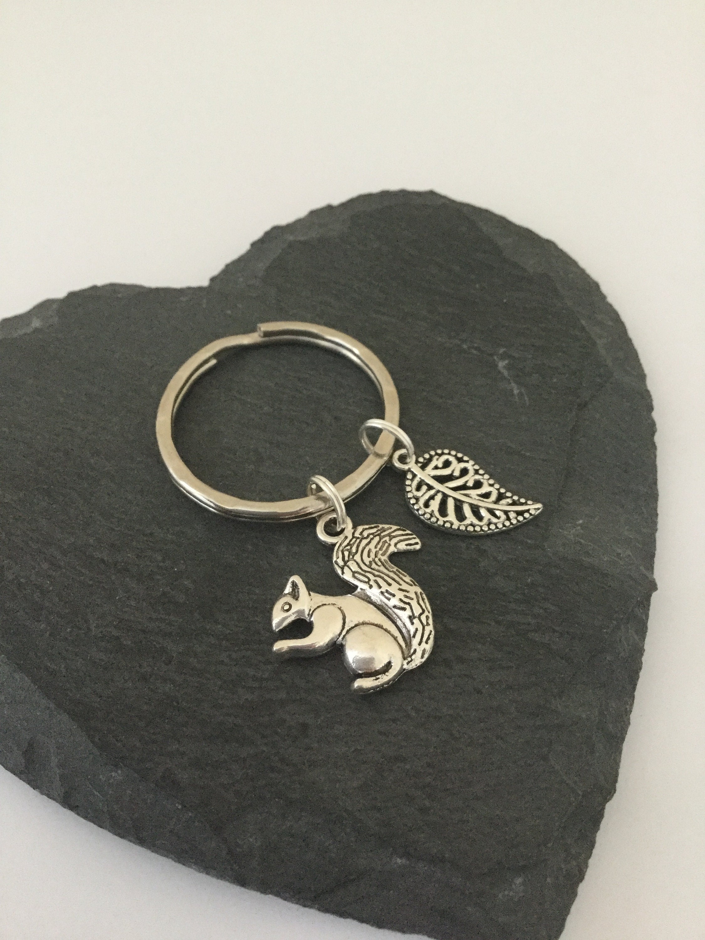 Squirrel Keyring / Squirrel Keychain / Wildlife Gift / - Etsy UK