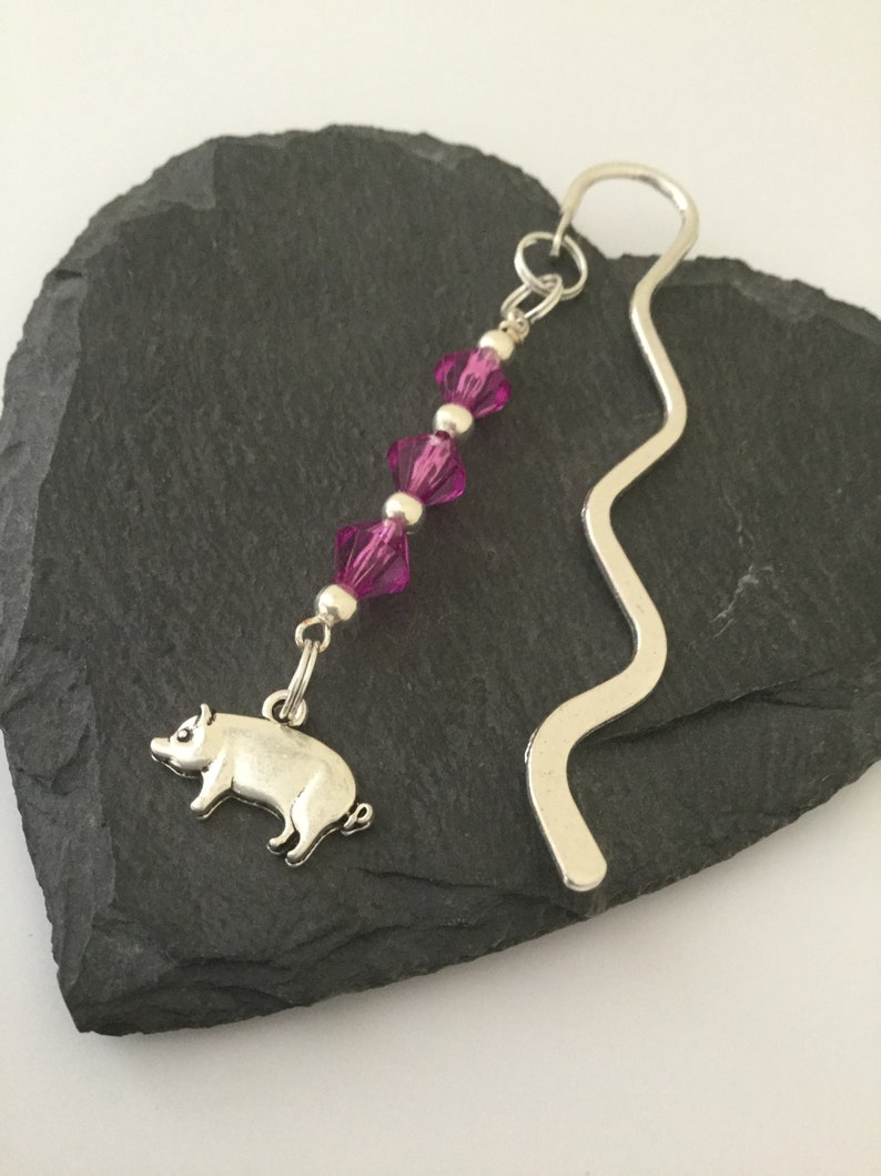 Pig Bookmark / Animal Bookmark / Animal Lover Gift / Bookmarks - Etsy