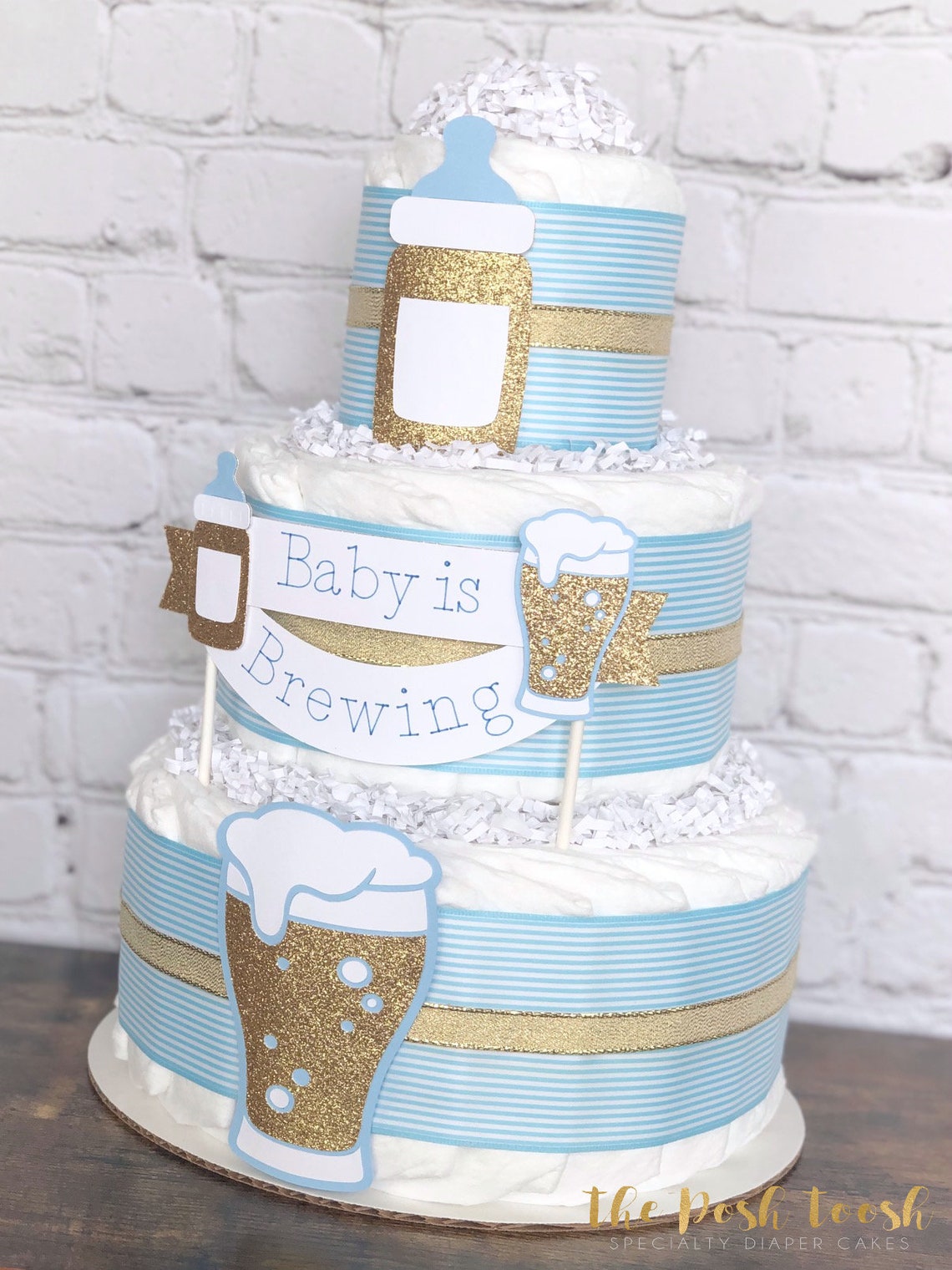 Baby is Brewing Diaper Cake Bottles and Beer Brew Baby Shower - Etsy