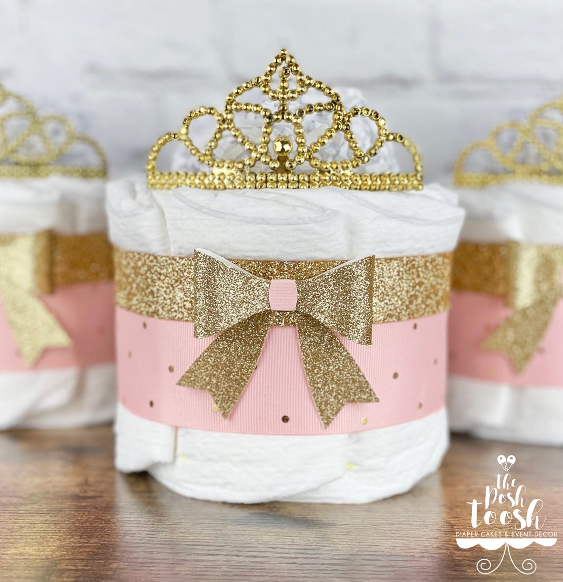 Princess Diaper Cake Set Baby Shower Decor Centerpiece - Etsy