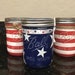 American Flag Mason Jar Set - Etsy