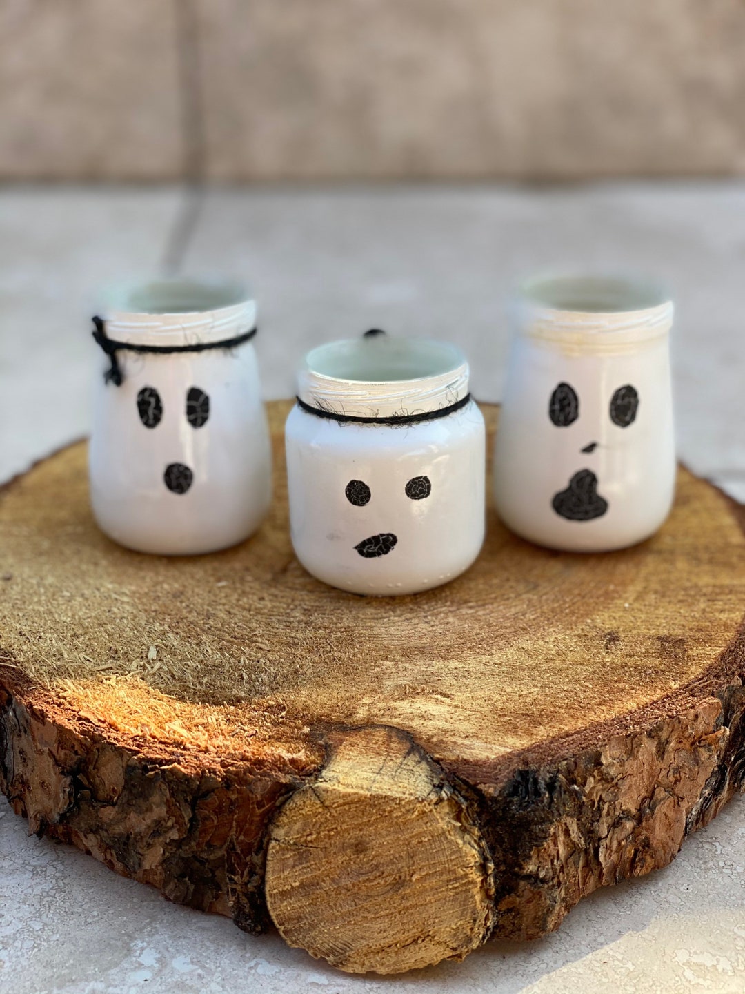 Mini Ghost Jar Decoration - Etsy