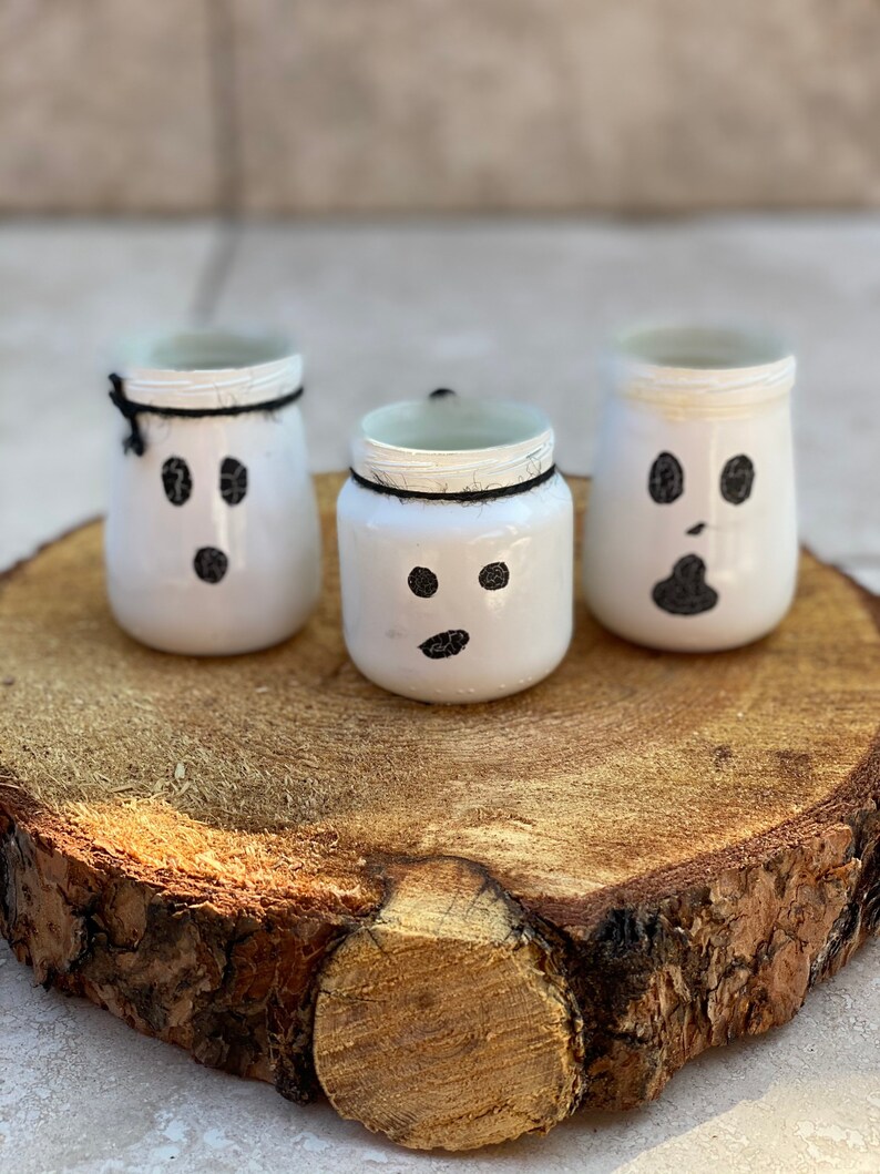 Mini Ghost Jar Decoration - Etsy