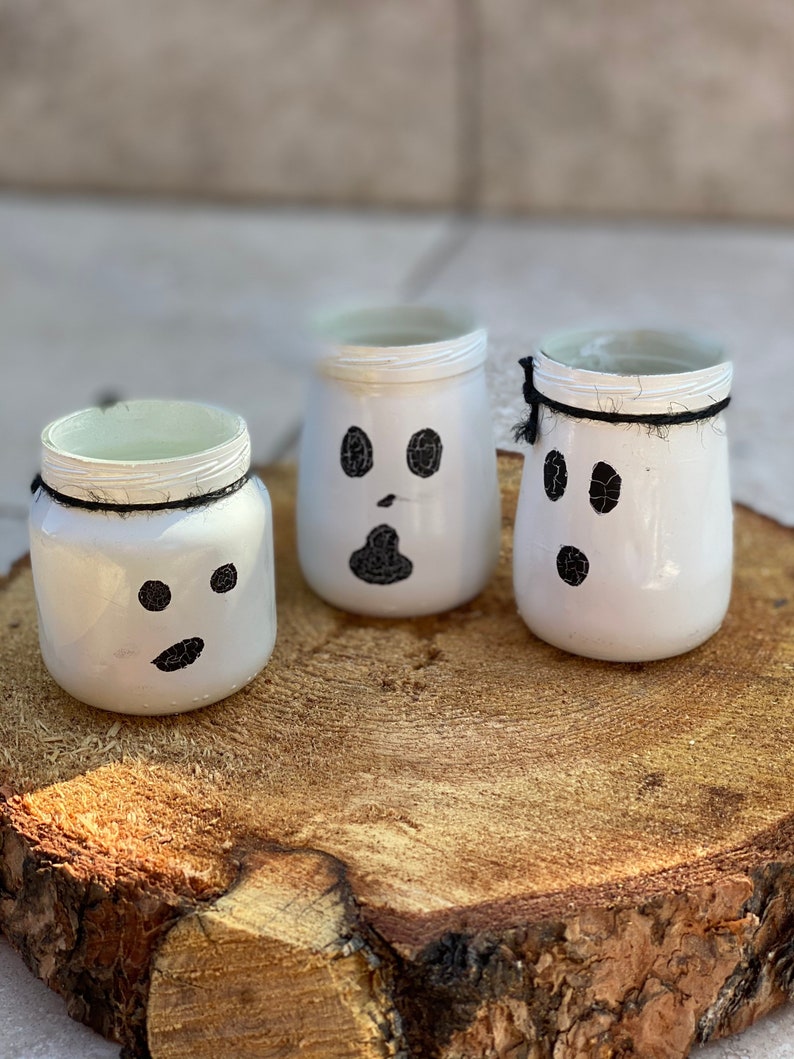 Mini Ghost Jar Decoration - Etsy