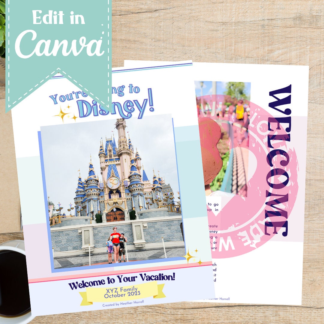 WDW Welcome Pack Template for Travel Agents - Etsy